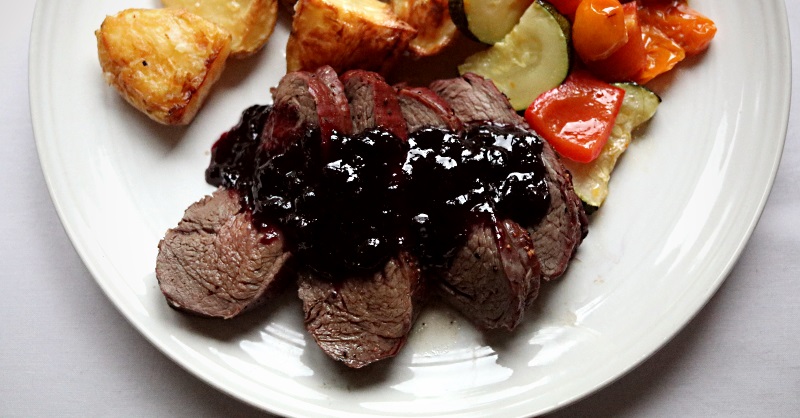 Roast Venison Haunch with Huckleberry Sauce – The Cook's Digest